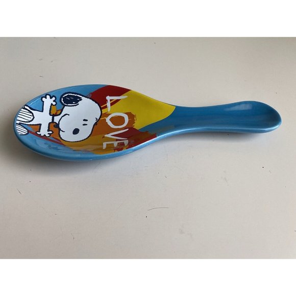 Peanuts | Kitchen | Peanuts Snoopy Woodstock Ceramic Spoon Rest Rainbow ...